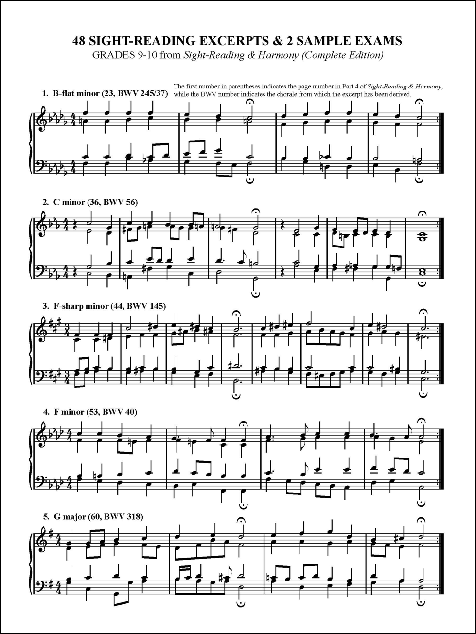 J.S. BACH: 24 Easy Four-Part Chorales — BachScholar®
