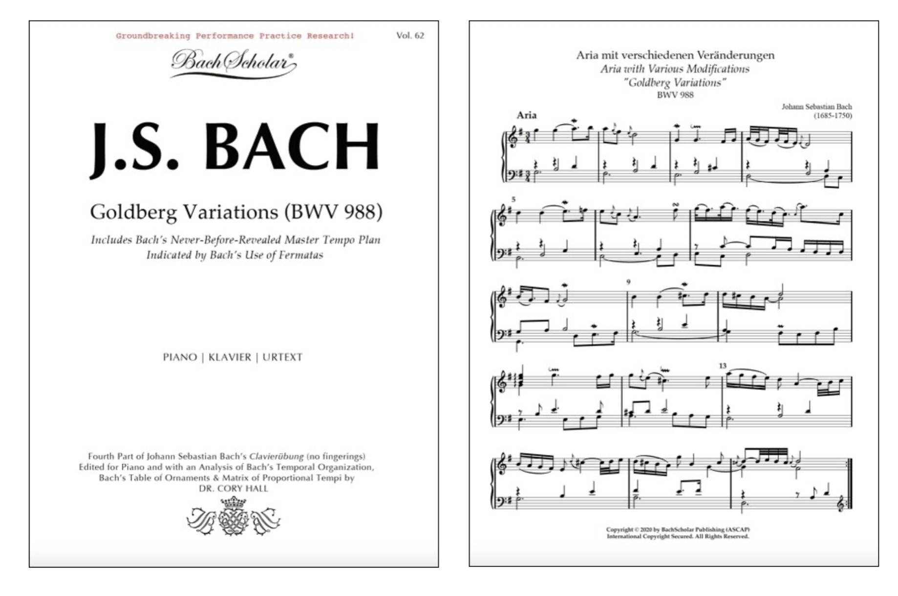 New Edition of Bach’s “Goldberg Variations” — BachScholar®