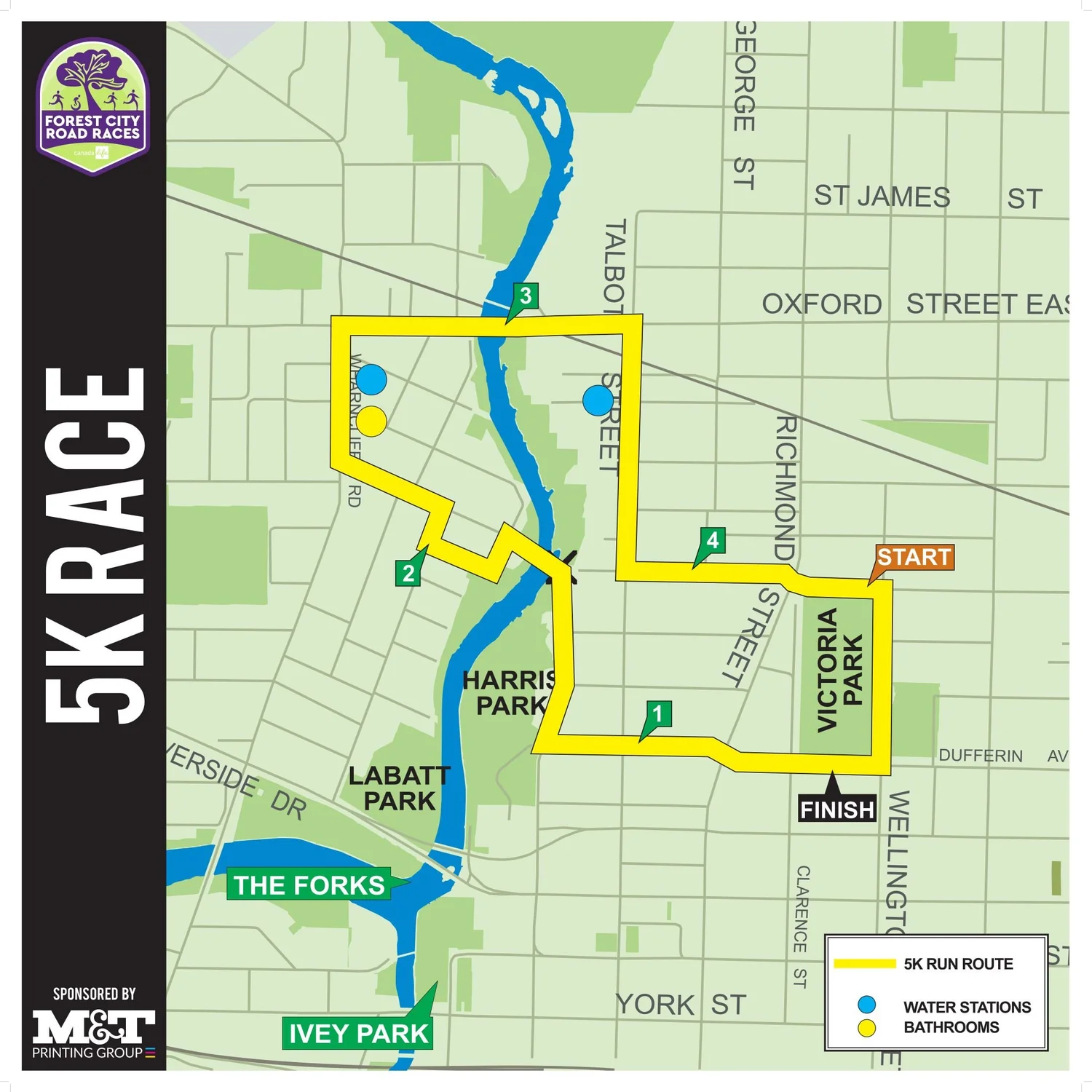 Courses — Canada Life Forest City Road Races