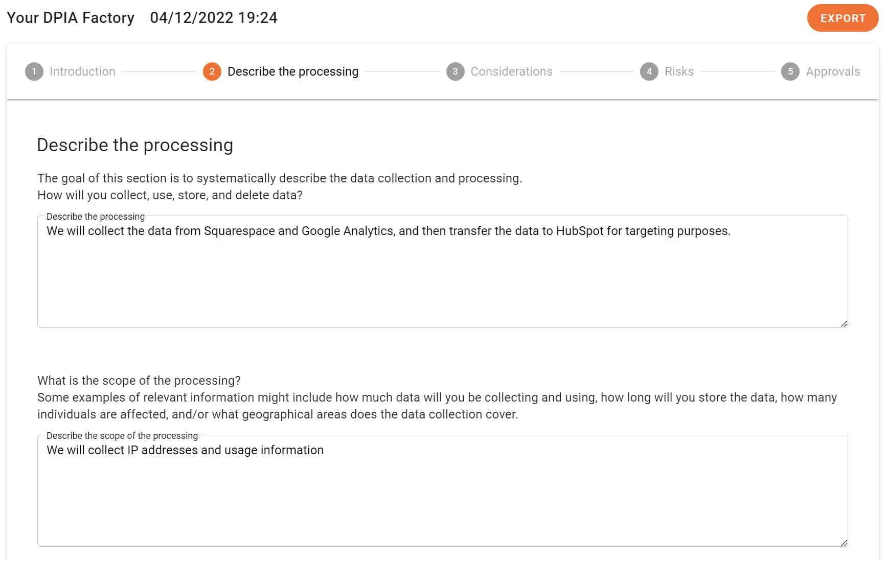 DPIA Factory — ZenPrivata