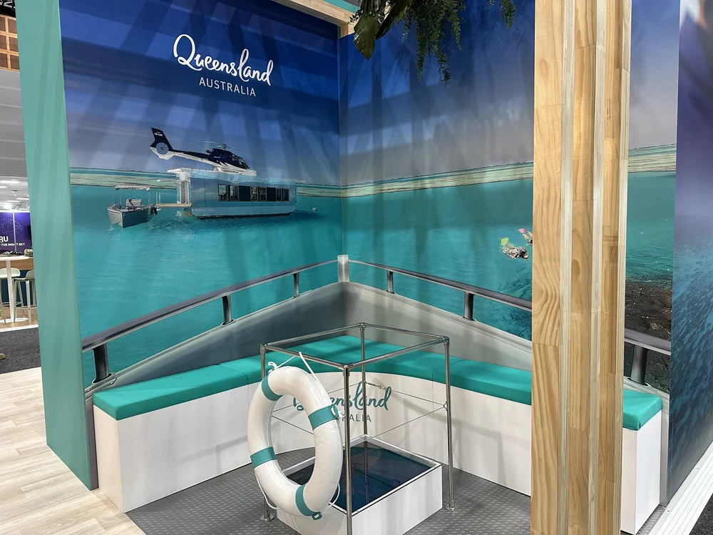 TOURISM & EVENTS QUEENSLAND - ATE23 TRADE SHOW STAND — Iceworks Design
