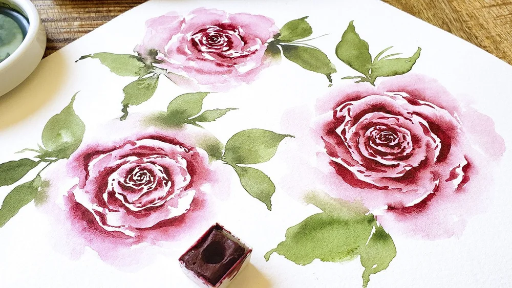 Online Watercolor Classes — Petals by Priya