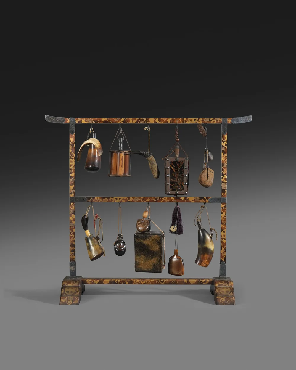 A collection of ten various powder flasks — Malcolm Fairley Ltd ...