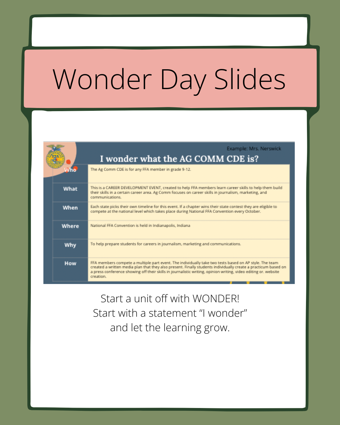 G&G Resources — Green & Growing Education