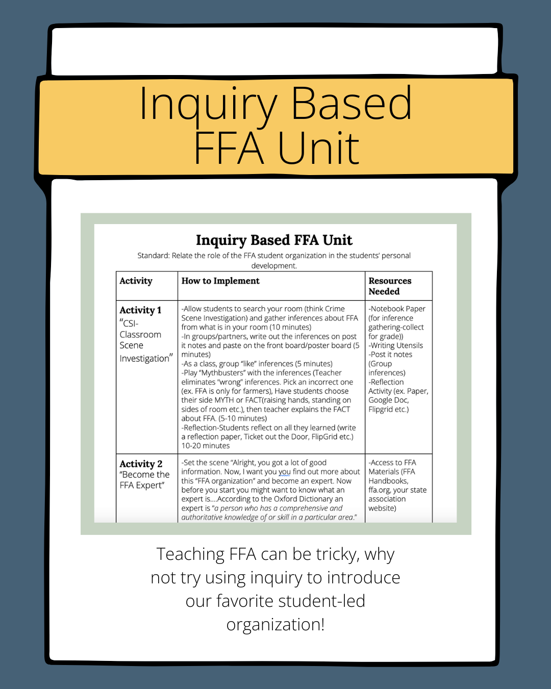 G&G Resources — Green & Growing Education