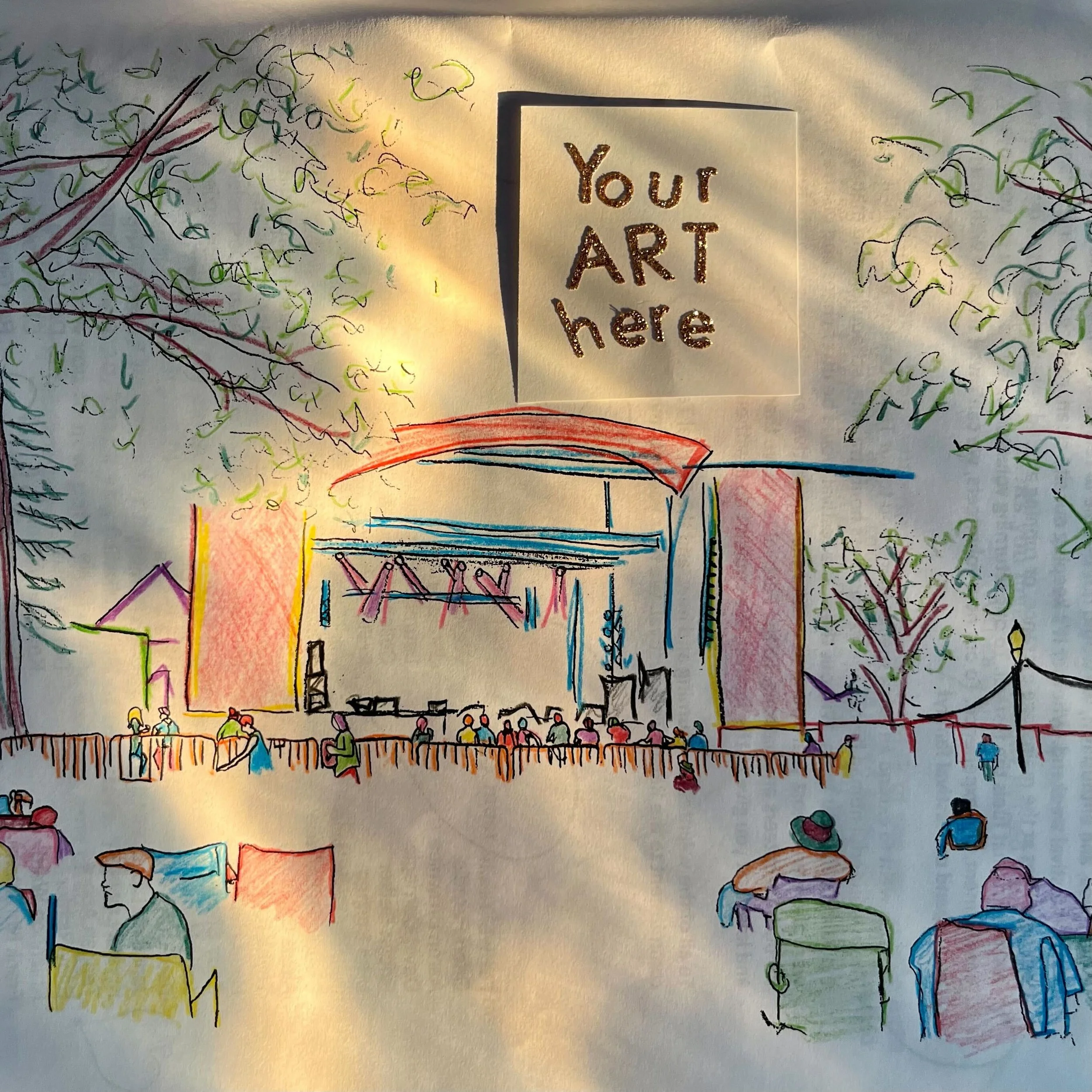 Artwork + Graphic Design Invite — Regina Folk Festival