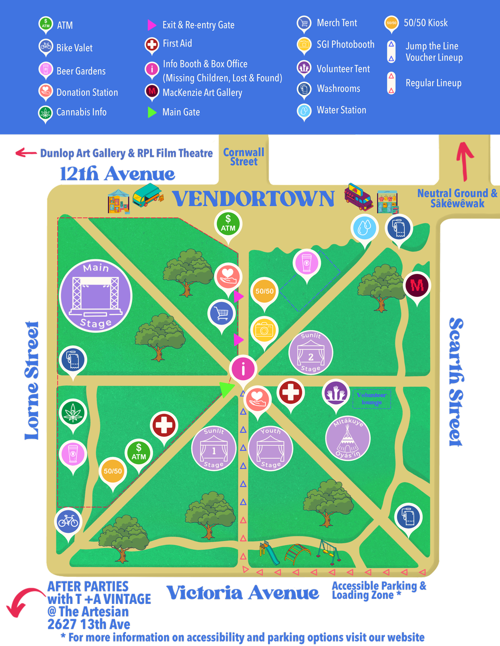 Festival Map — Regina Folk Festival