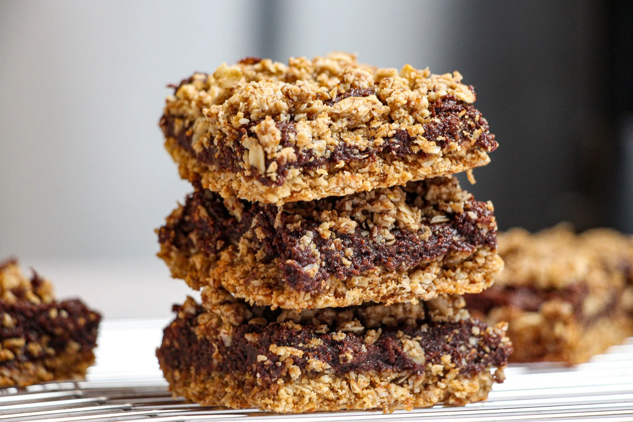 Chocolate Hazelnut Crumble Bars — Bit Healthier