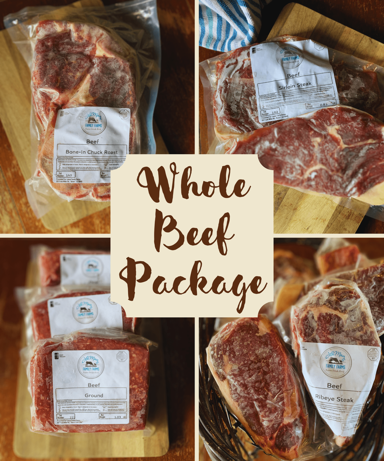 Bulk Beef Packages — LaMay Family Farms