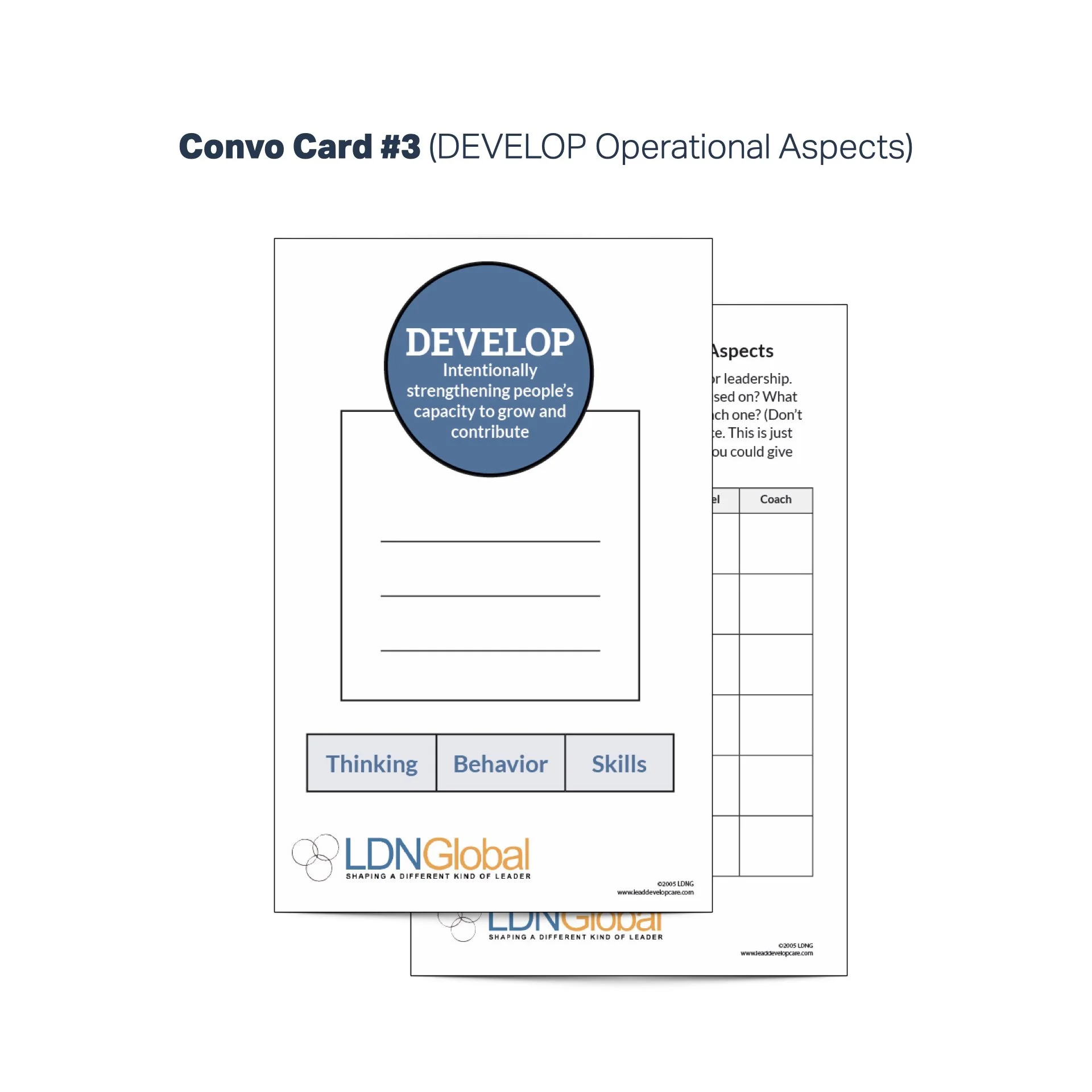 Convo Cards and Script Folder Set – 20 Pack — Lead. Develop. Care.