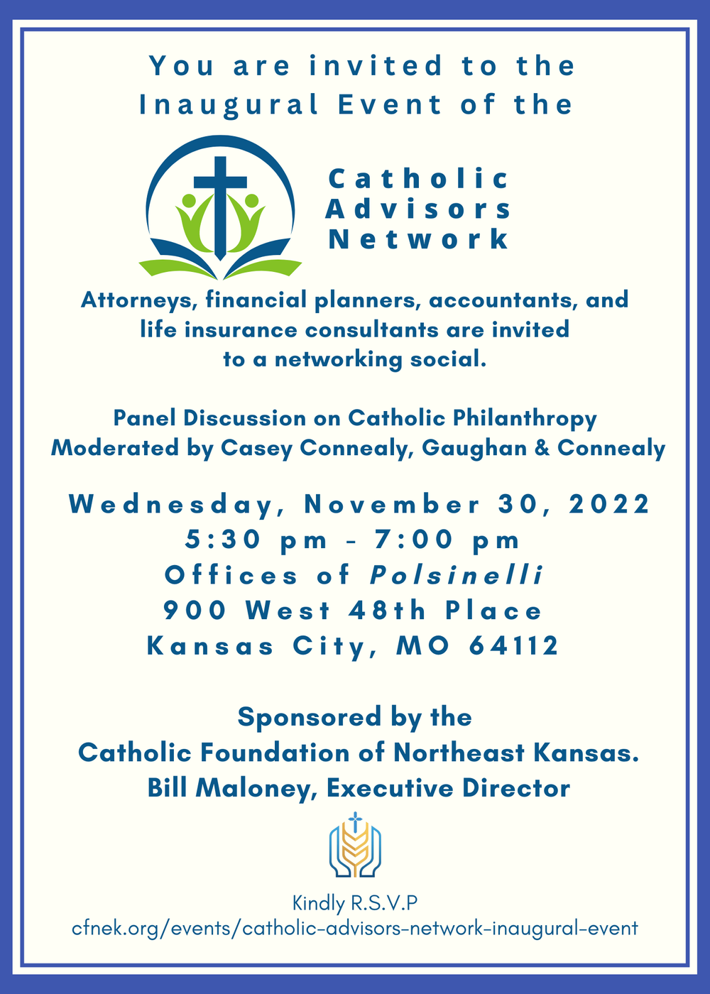 Catholic Advisors Network Inaugural Event — CFNEK
