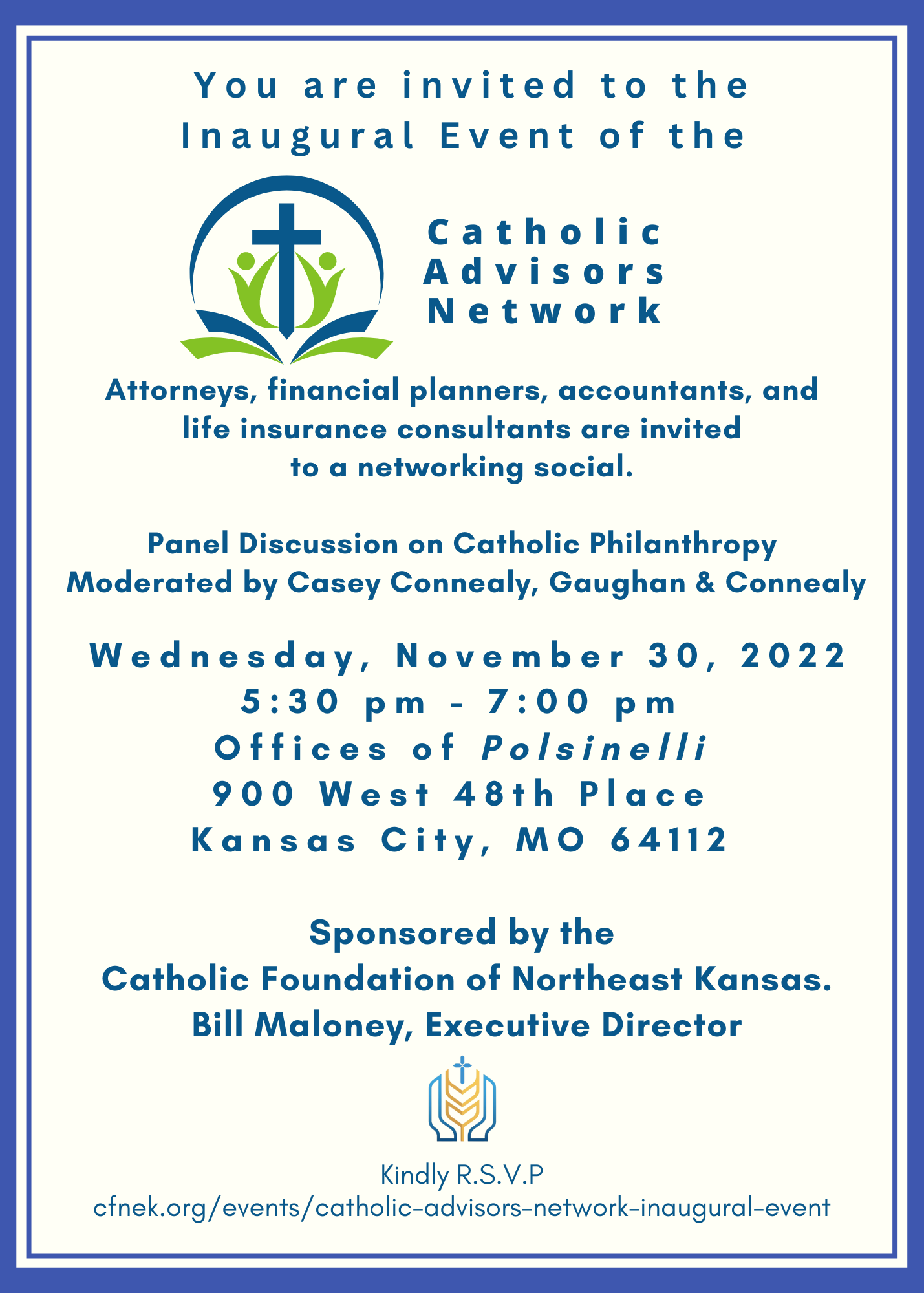 Catholic Advisors Network Inaugural Event — CFNEK