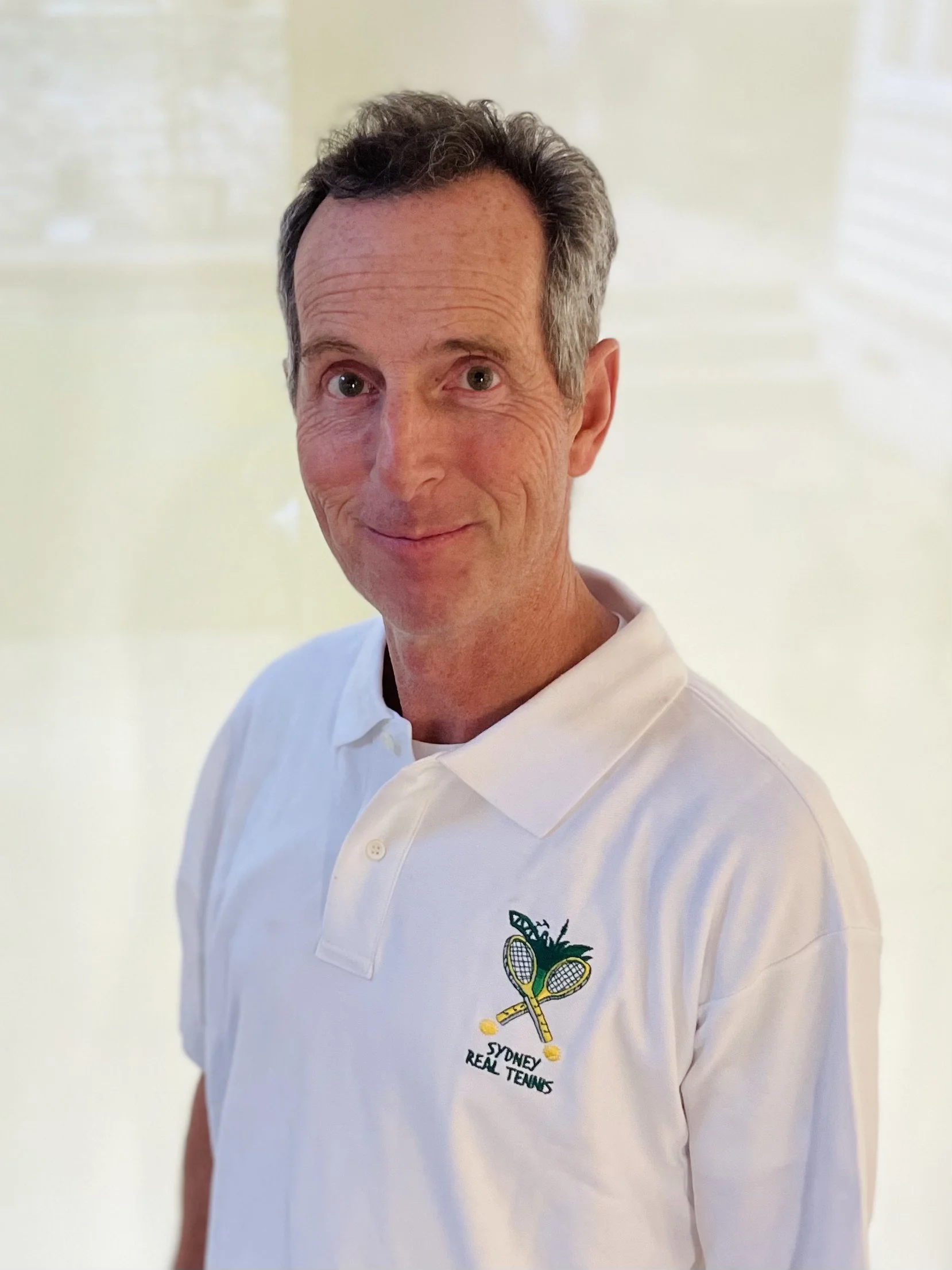 Mens cotton polo (previous SRTC logo) — Sydney Real Tennis