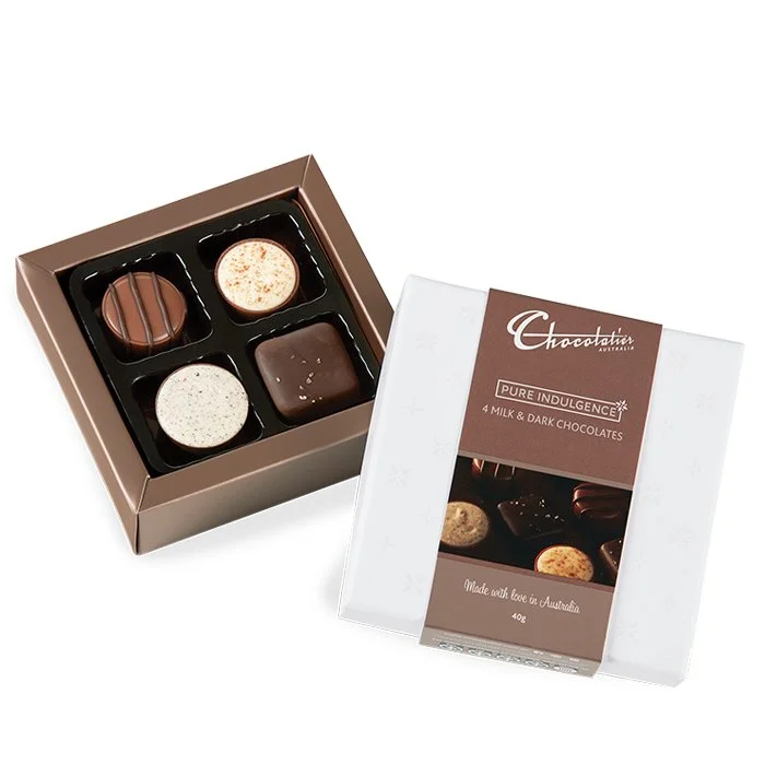 Pure Indulgence Assorted Truffles Gift Box 150g — Chocolatier Australia