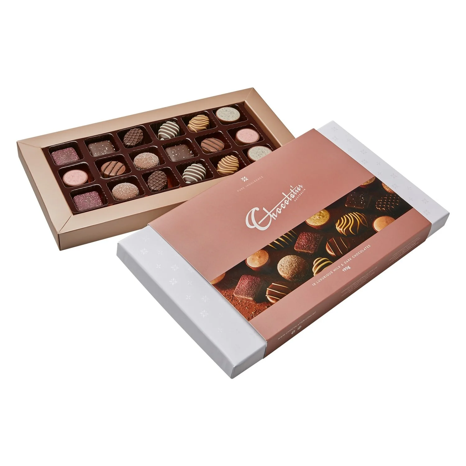 190g Pure Indulgence Milk & Dark Chocolates — Chocolatier Australia