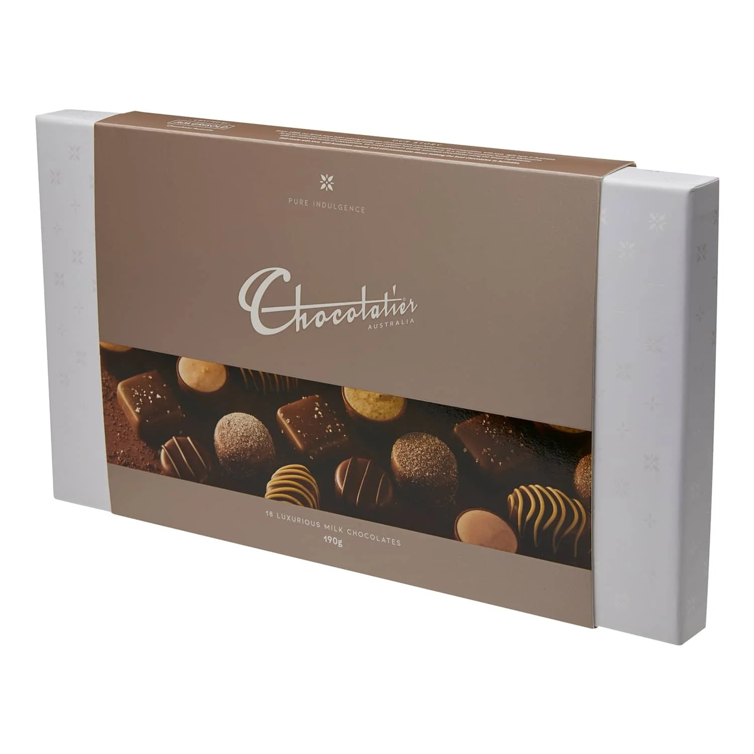 Pure Indulgence Milk Chocolate Gift Box 190g — Chocolatier Australia