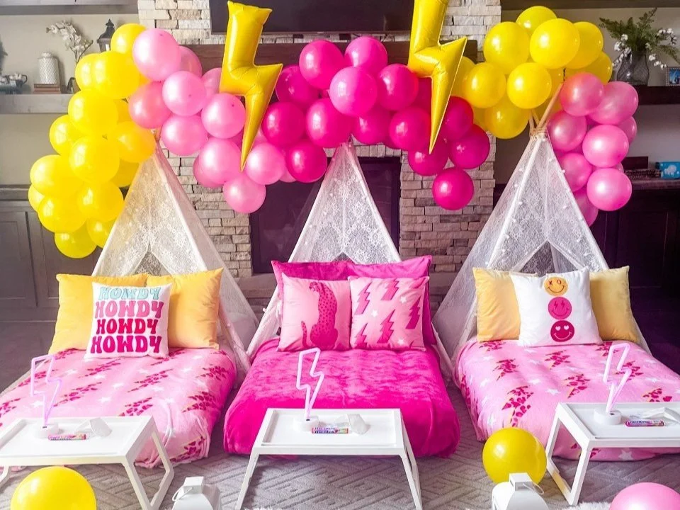 Sleepover Slumber Party Tent Rental Birthday Themes Kansas City Picnic ...