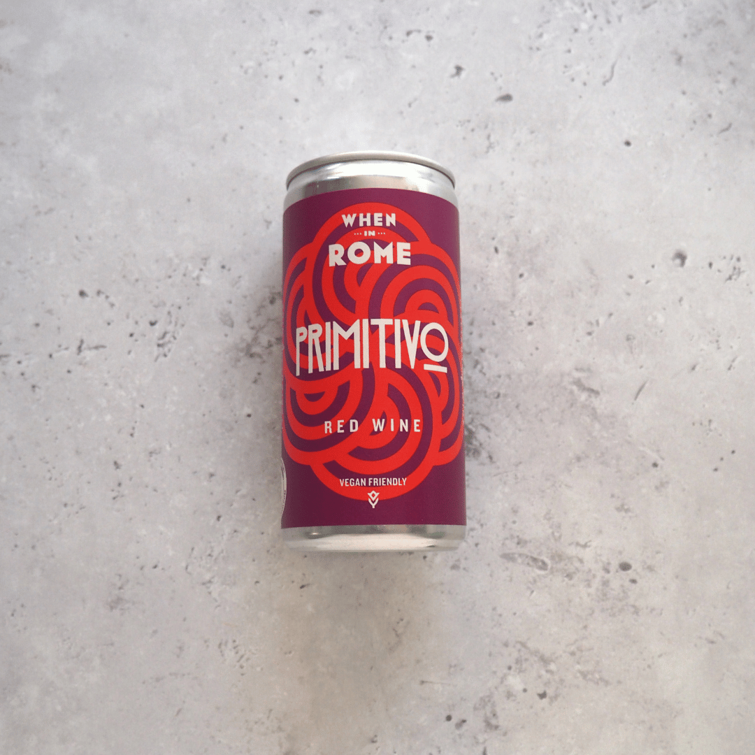 When In Rome Primitivo Canned Red Wine Brixton Wine Club When In Rome Primitivo Canned Red Wine Brixton Wine Club
