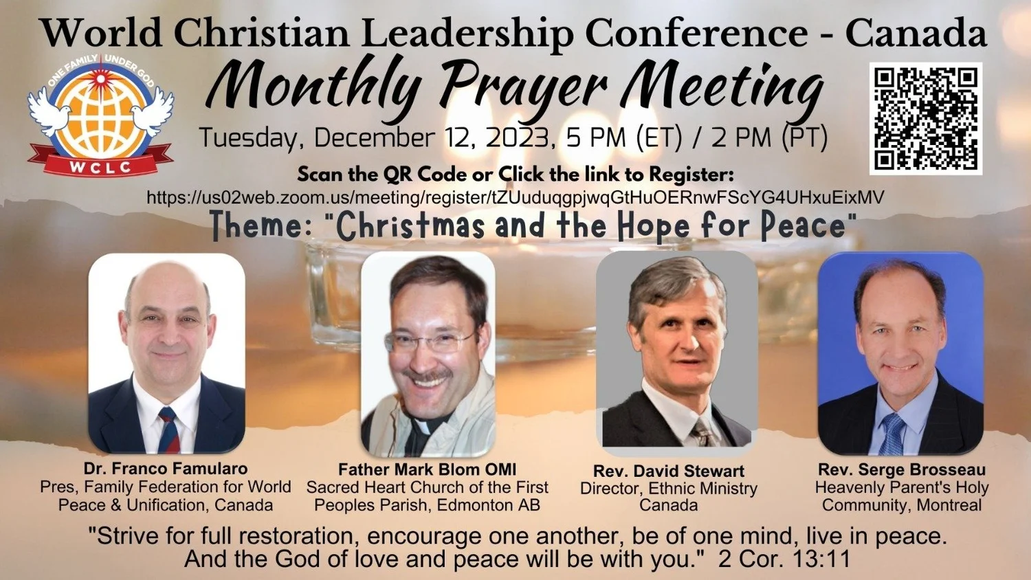 Upcoming — World Christian Leadership Conference