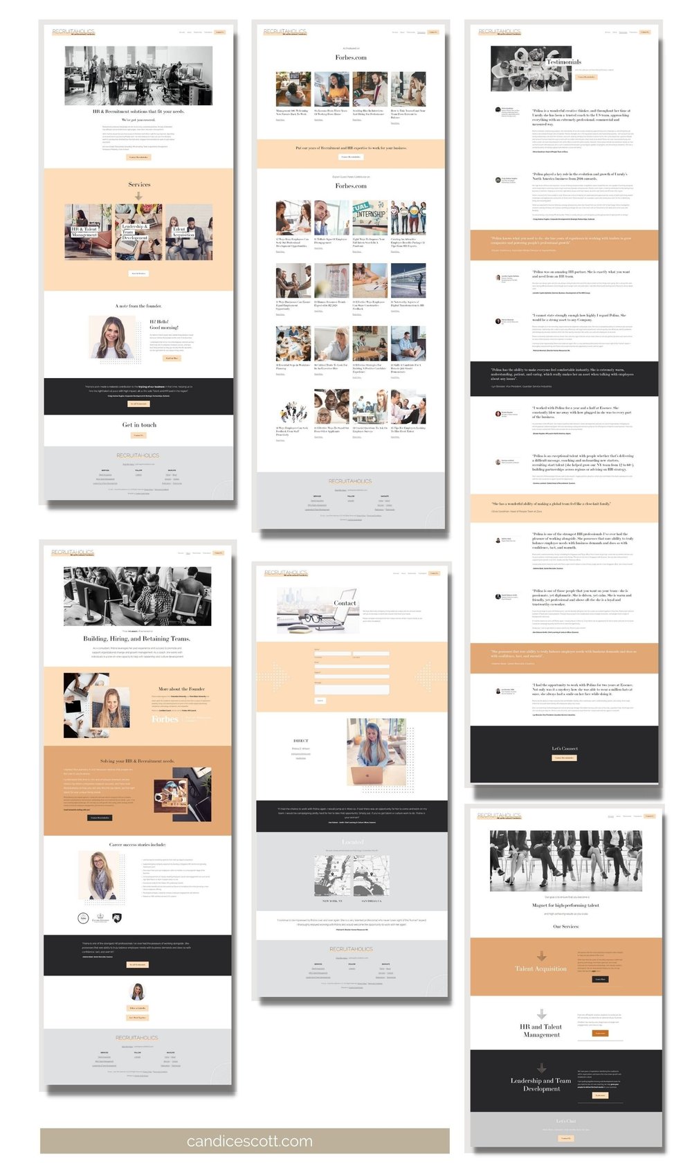 Portfolio Recruitment HR website — Web Designer for Small Business ...