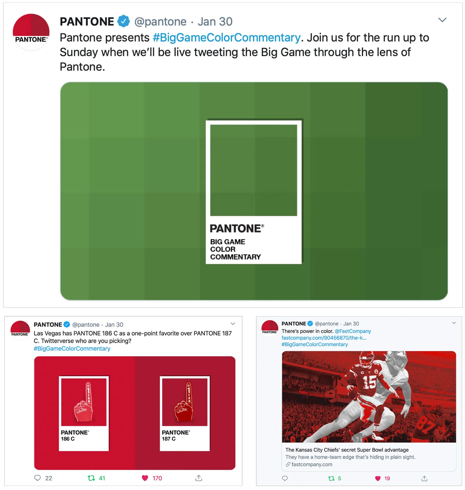 PANTONE SUPER BOWL — ANTHONY CLUNE - Creative Director