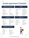 Studio Apartment Checklist — Samantha Espinoza