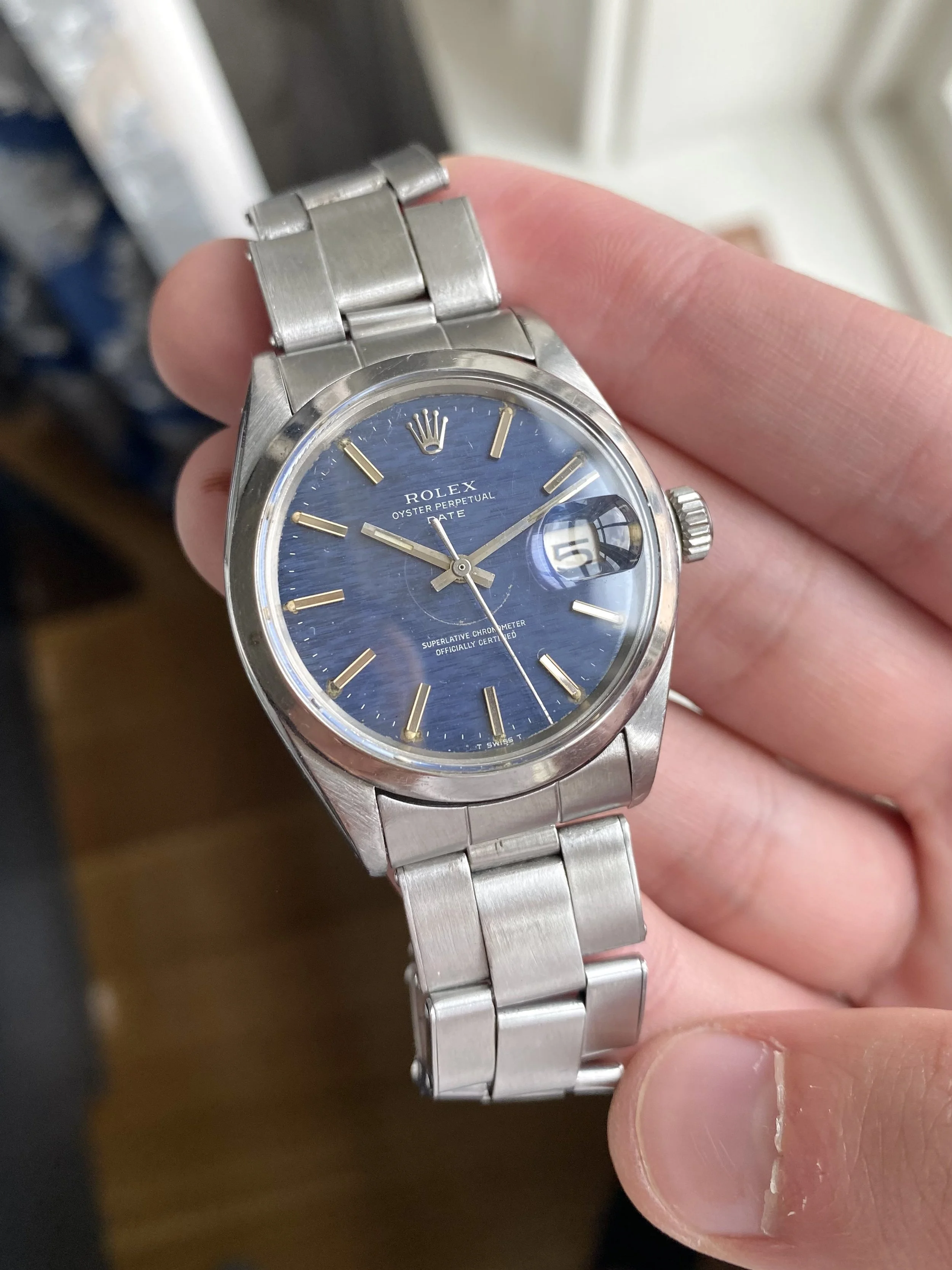 Rolex OP 1500 Blue Mosaic Danny s Vintage Watches Rolex OP 1500 Blue Mosaic Danny s Vintage Watches