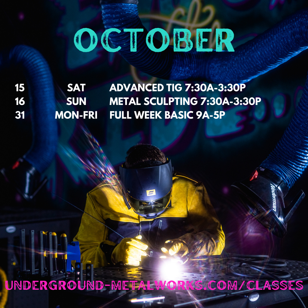 Welding Classes — Underground Metal Works