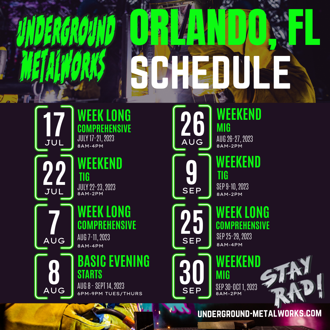 Welding Classes — Underground Metal Works