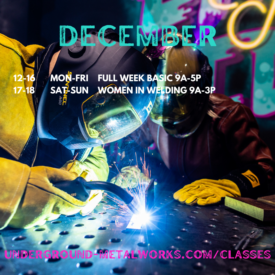 Welding Classes — Underground Metal Works