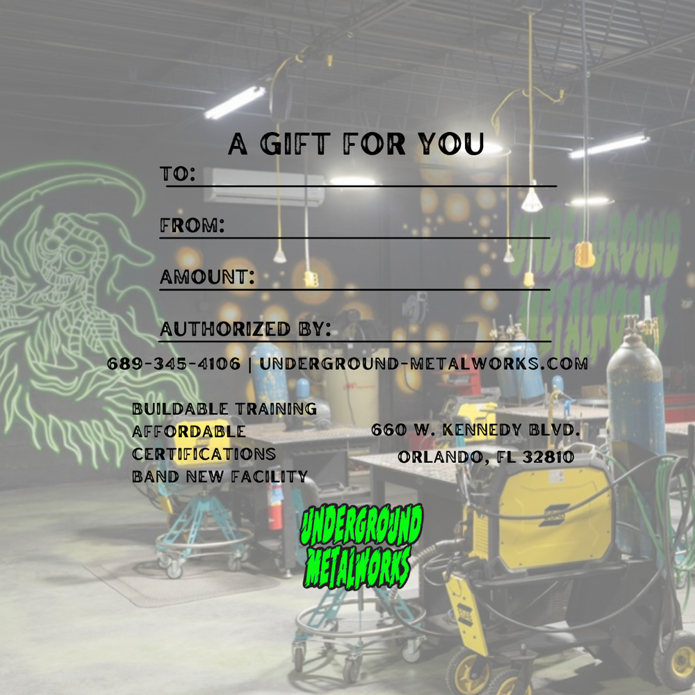 Welding Classes — Underground Metal Works