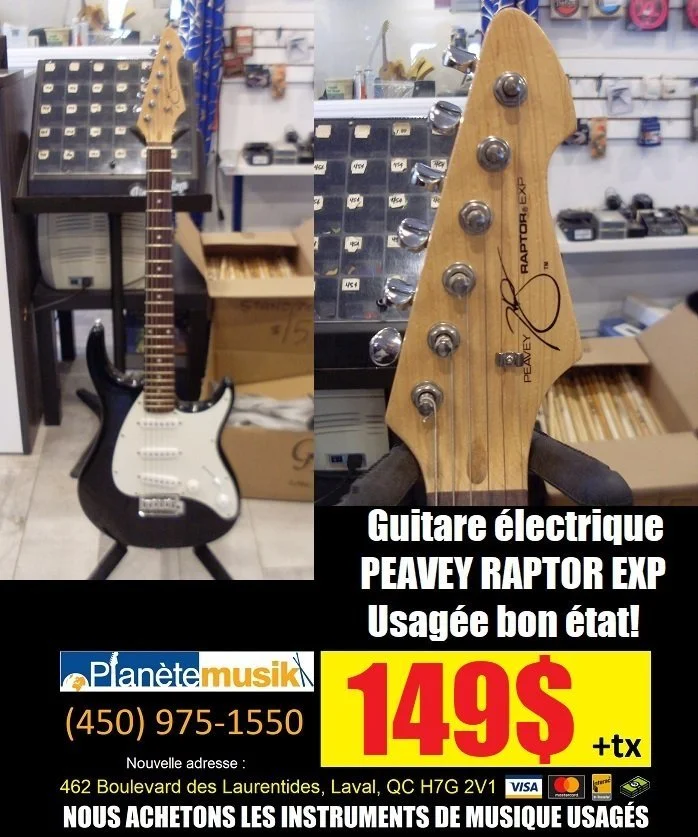 Guitare PEAVEY RAPTOR EXP Usagée bonne condition — Planètemusik