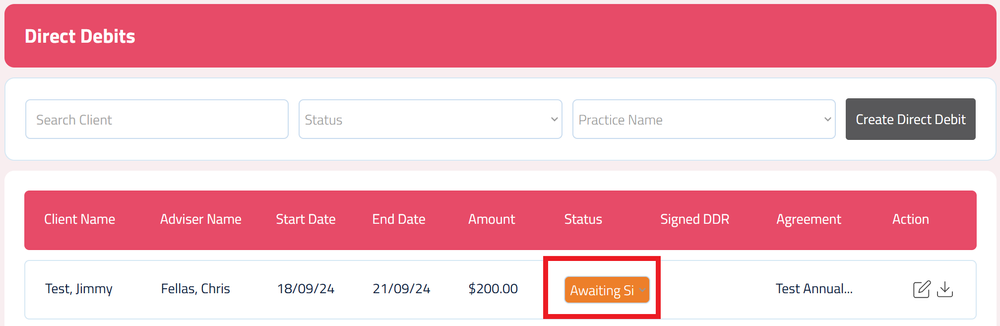Creating Direct Debits in iC2 Revenue App via Ezidebit - iComply2