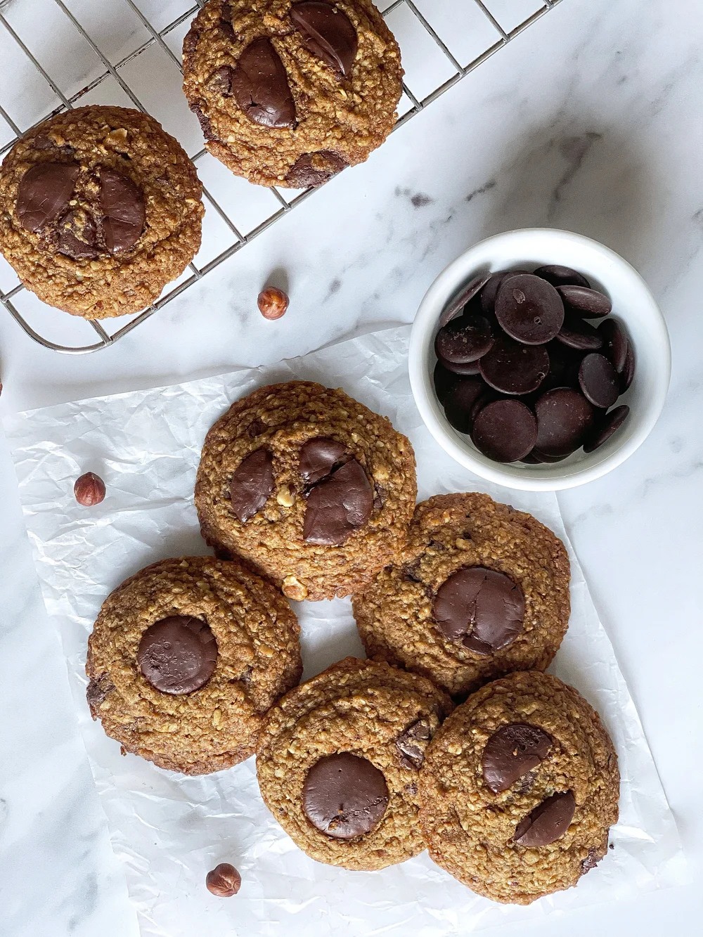 Chocolate, Hazelnut and Oat Cookies — Nikita in the Kitchen