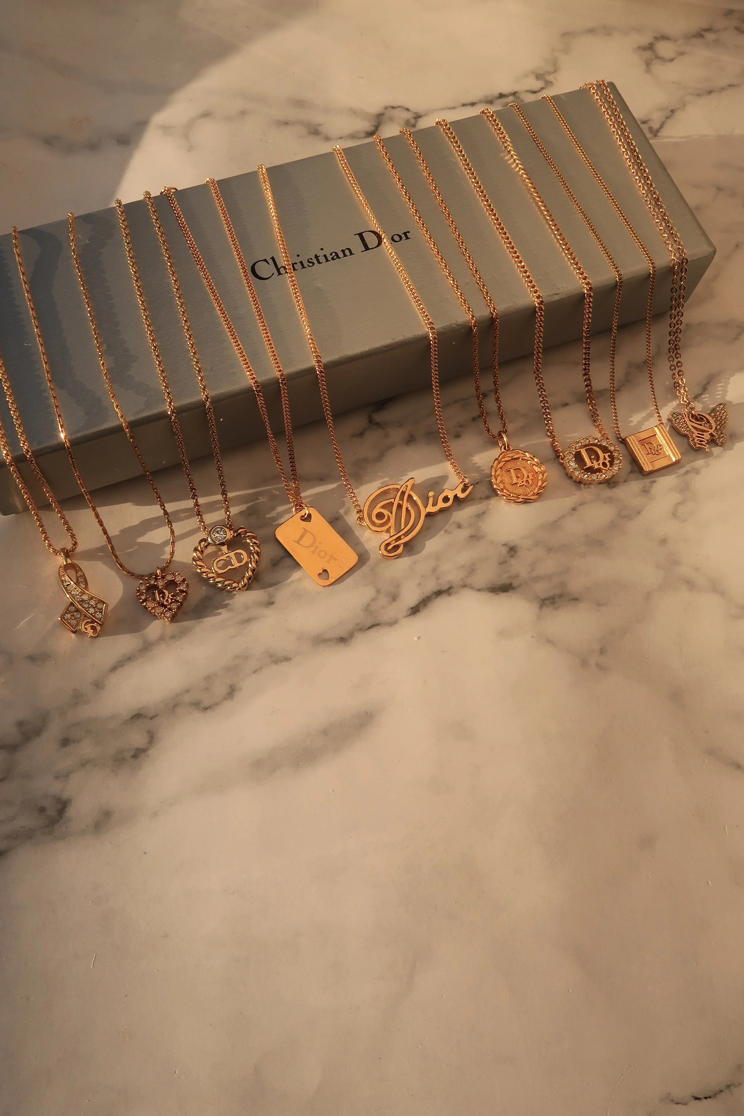 Authentic Vintage Dior Crystal Heart Bracelet — LUXE Reworked