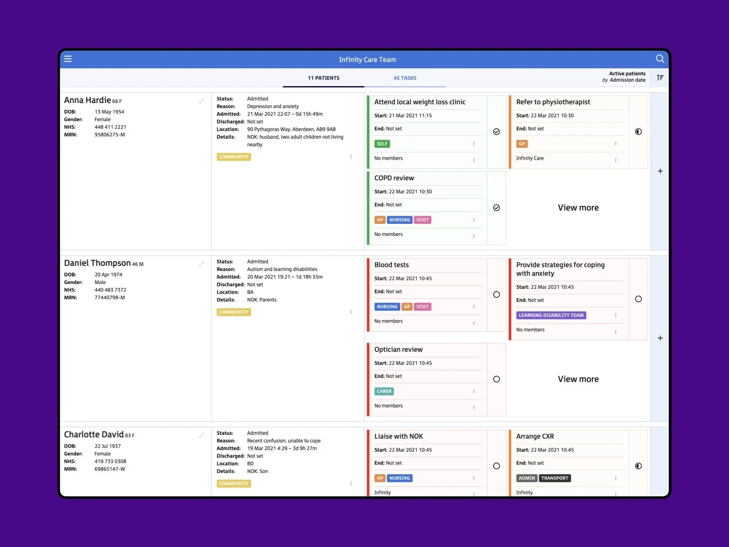 Platform — Infinity Health