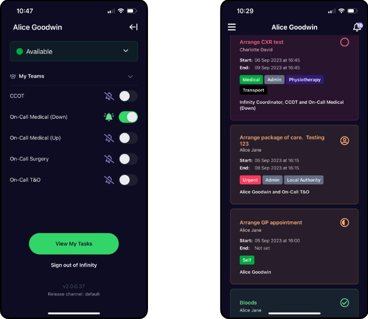 Mobile — Infinity Health