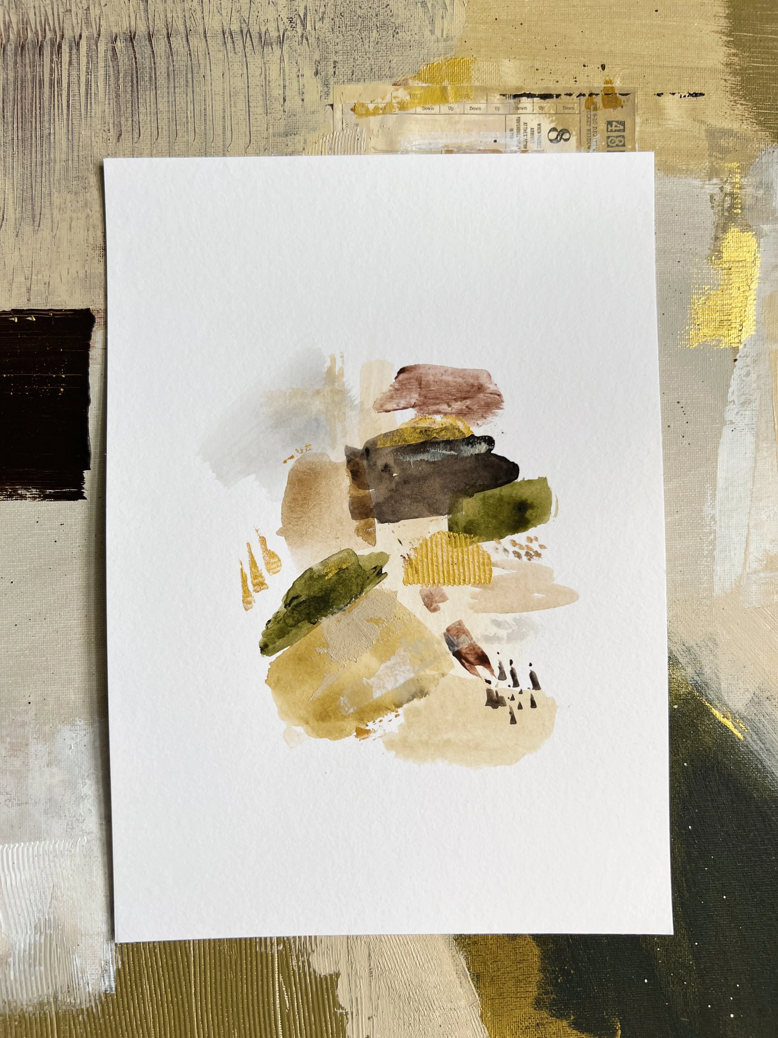 Abstract Paper Paintings — Wildflower Culture