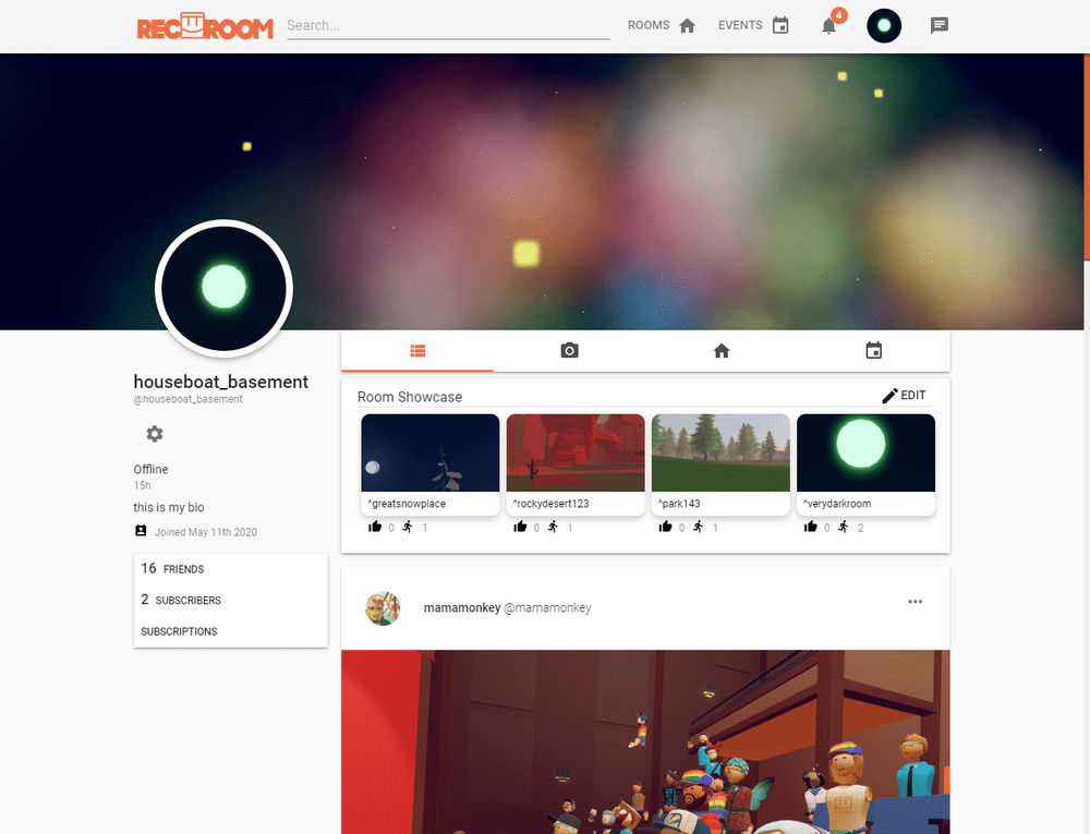 Rec.Net Room Showcase