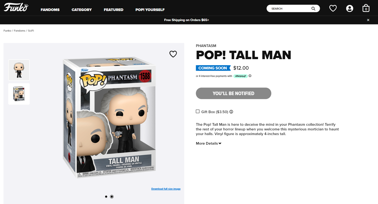 Tall Man FUNKO POP Announced For PHANTASM! — PHANTASM.com