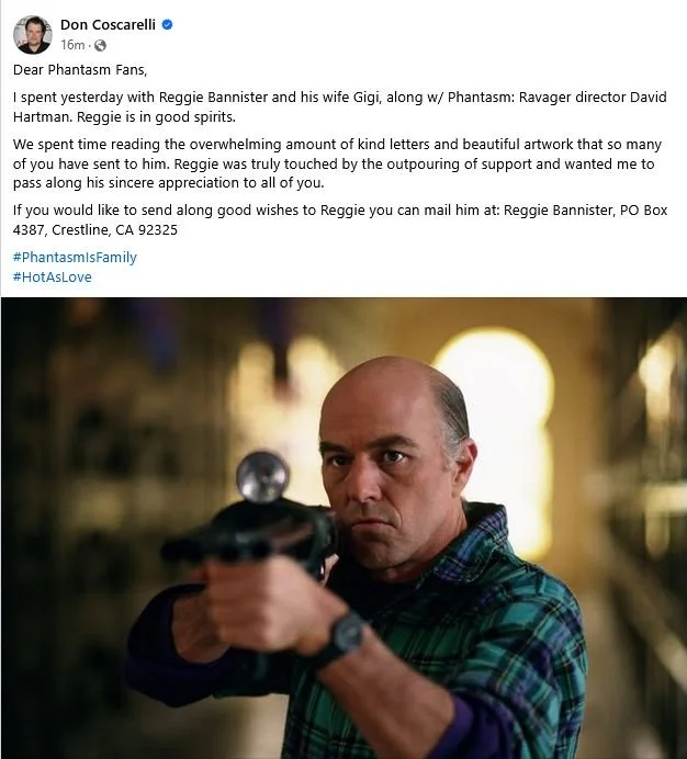 Don Coscarelli gives update on Reggie Bannister — PHANTASM.com