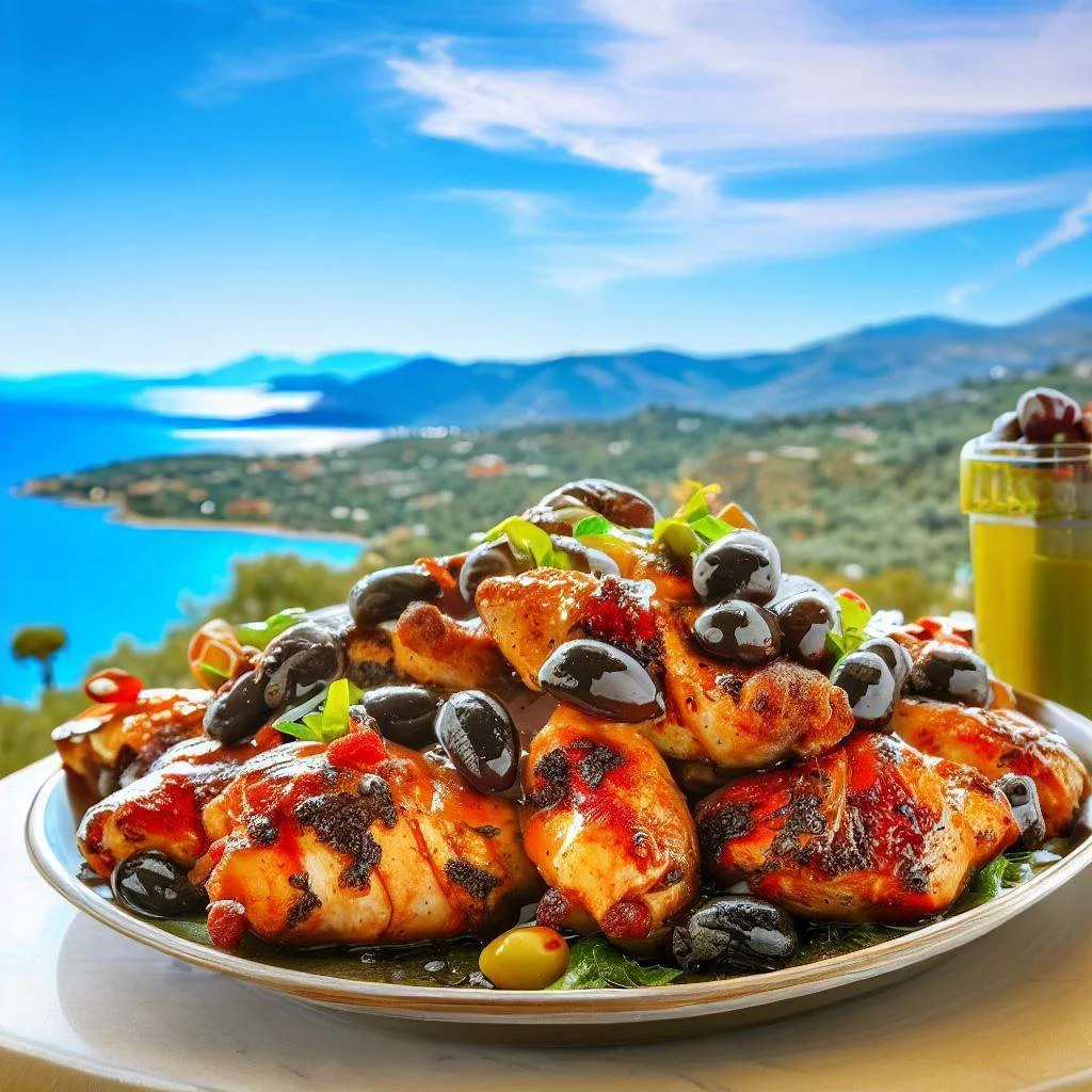 Greek Chicken Thighs with Ouzo and Olive Tapenade Recipe — GripRoom