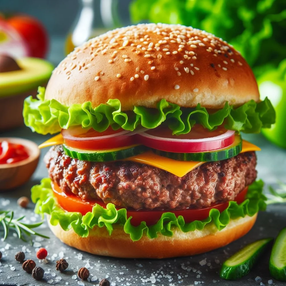 High Protein Healthy Hamburger Recipe with Ground Beef — GripRoom