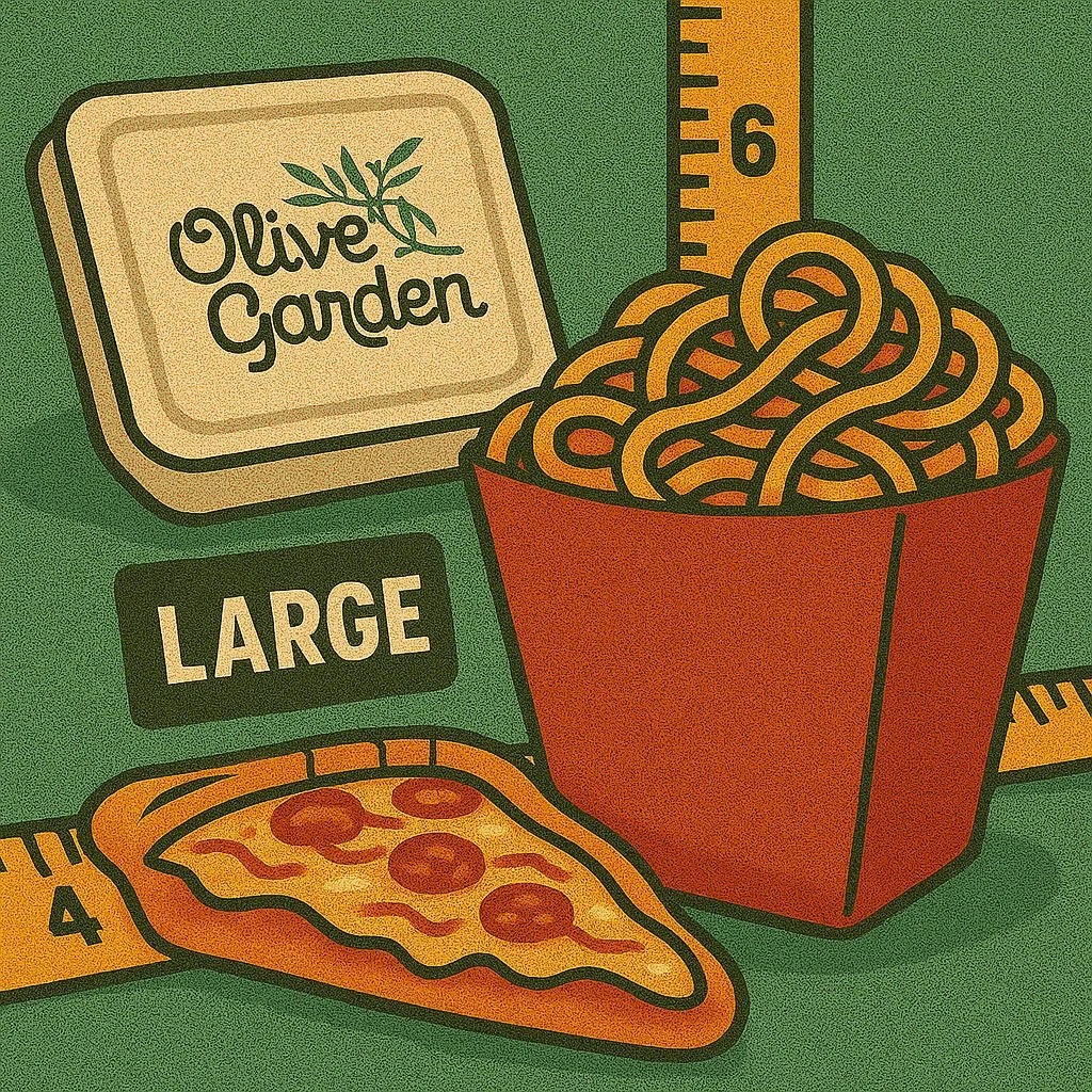 Olive Garden Portion Sizes: How Big Is the “Large” Take-Home Pasta ...