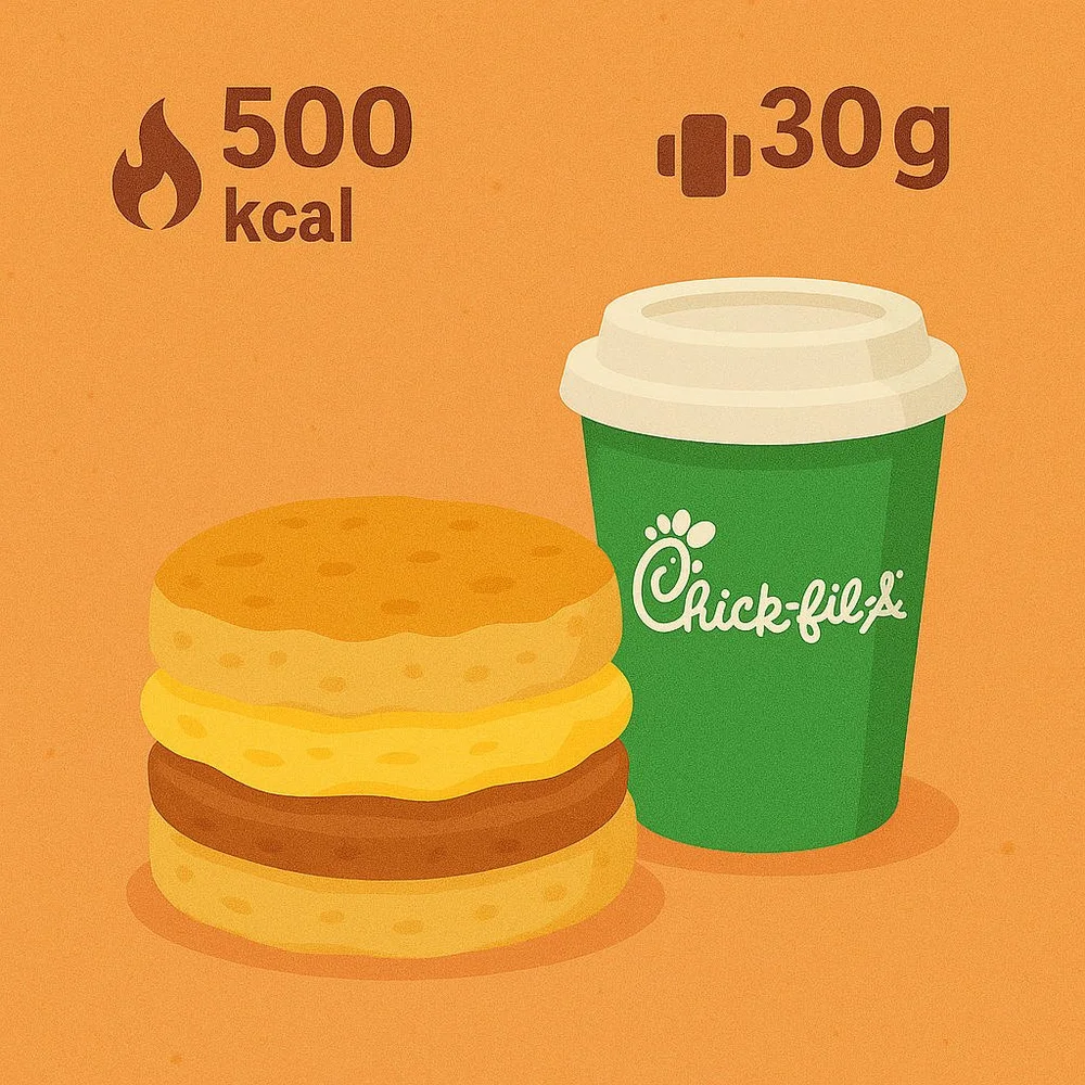 High-Protein Breakfast Options at Chick-fil-A (Under 500 Calories ...