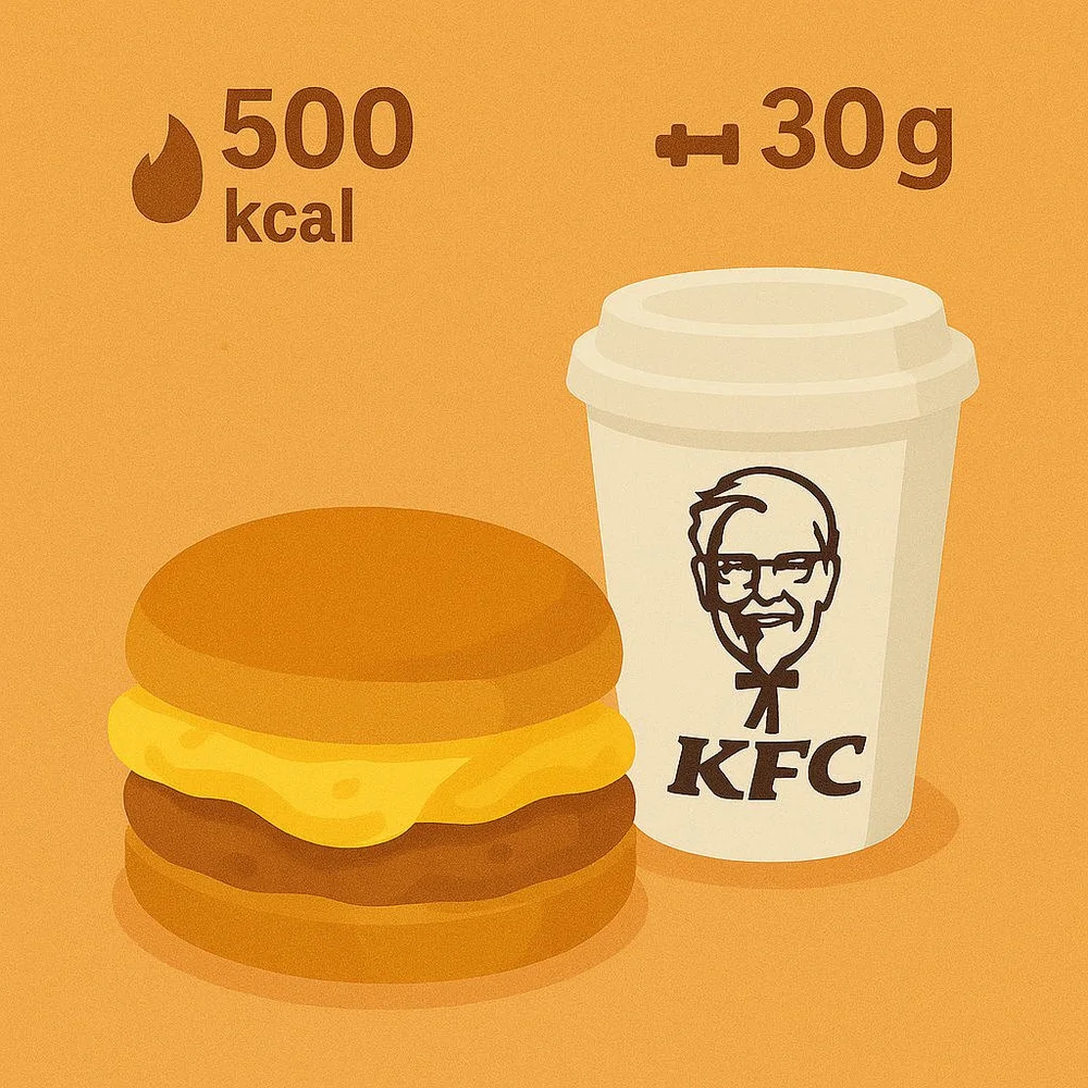 High-Protein Breakfast Options at KFC (Under 500 Calories) — GripRoom