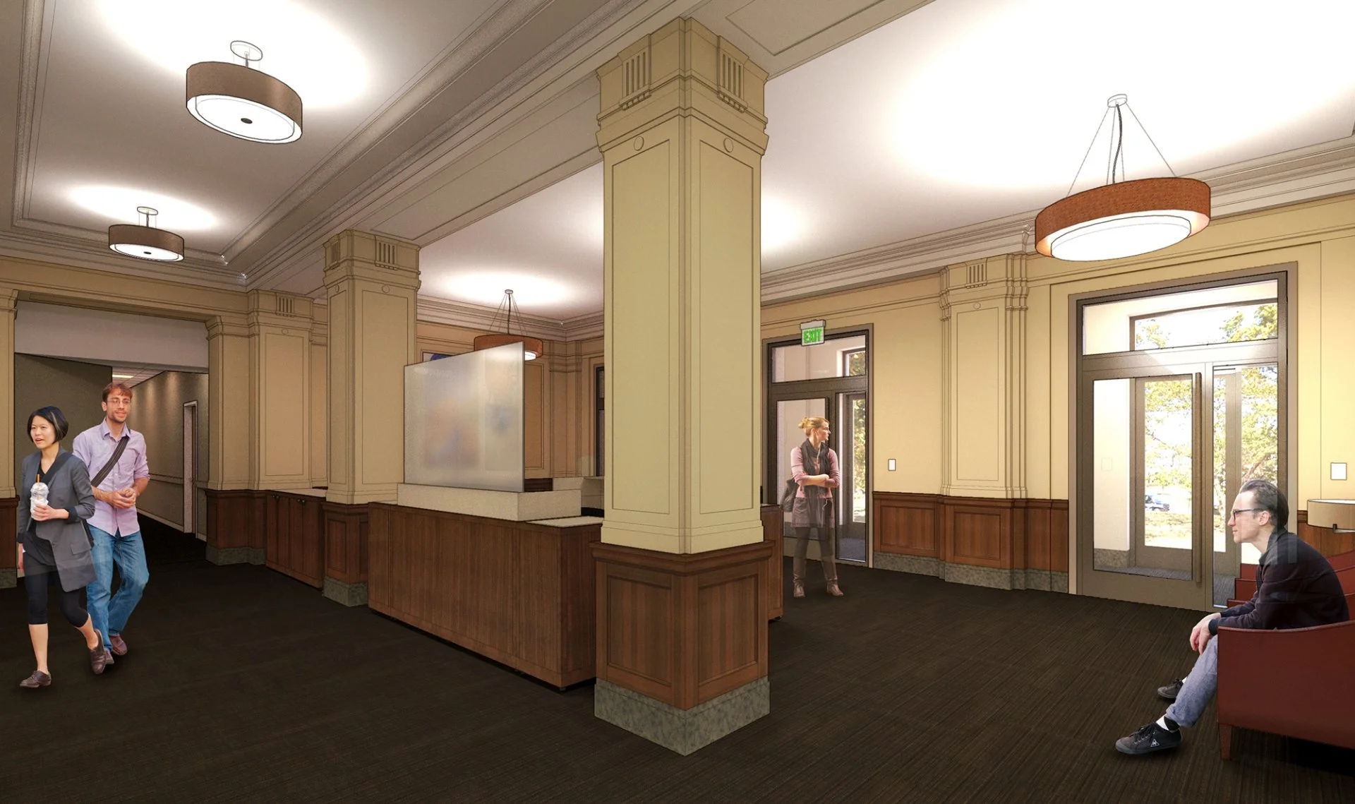 JHU Wyman Park - Lobby Renovation — Murdoch Architects