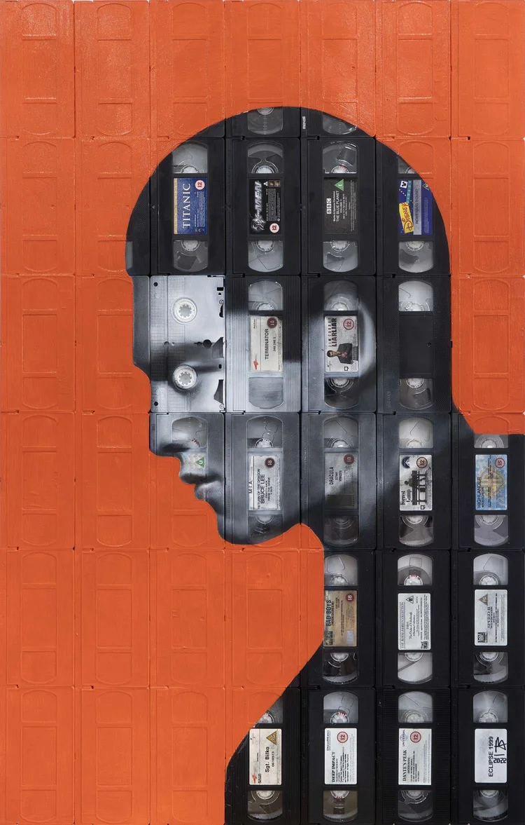 Archived Star - collage VHS tape art | Nick Gentry