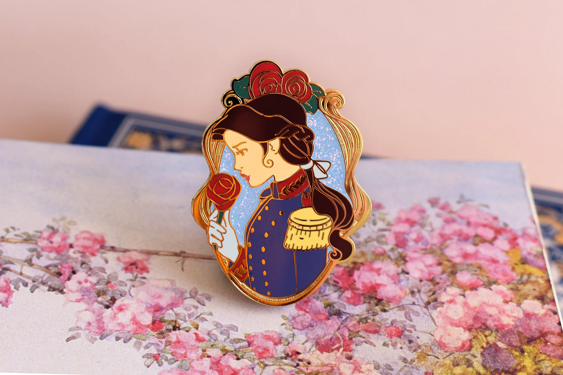 Apollo Moth Enamel Pin — The Moonborn