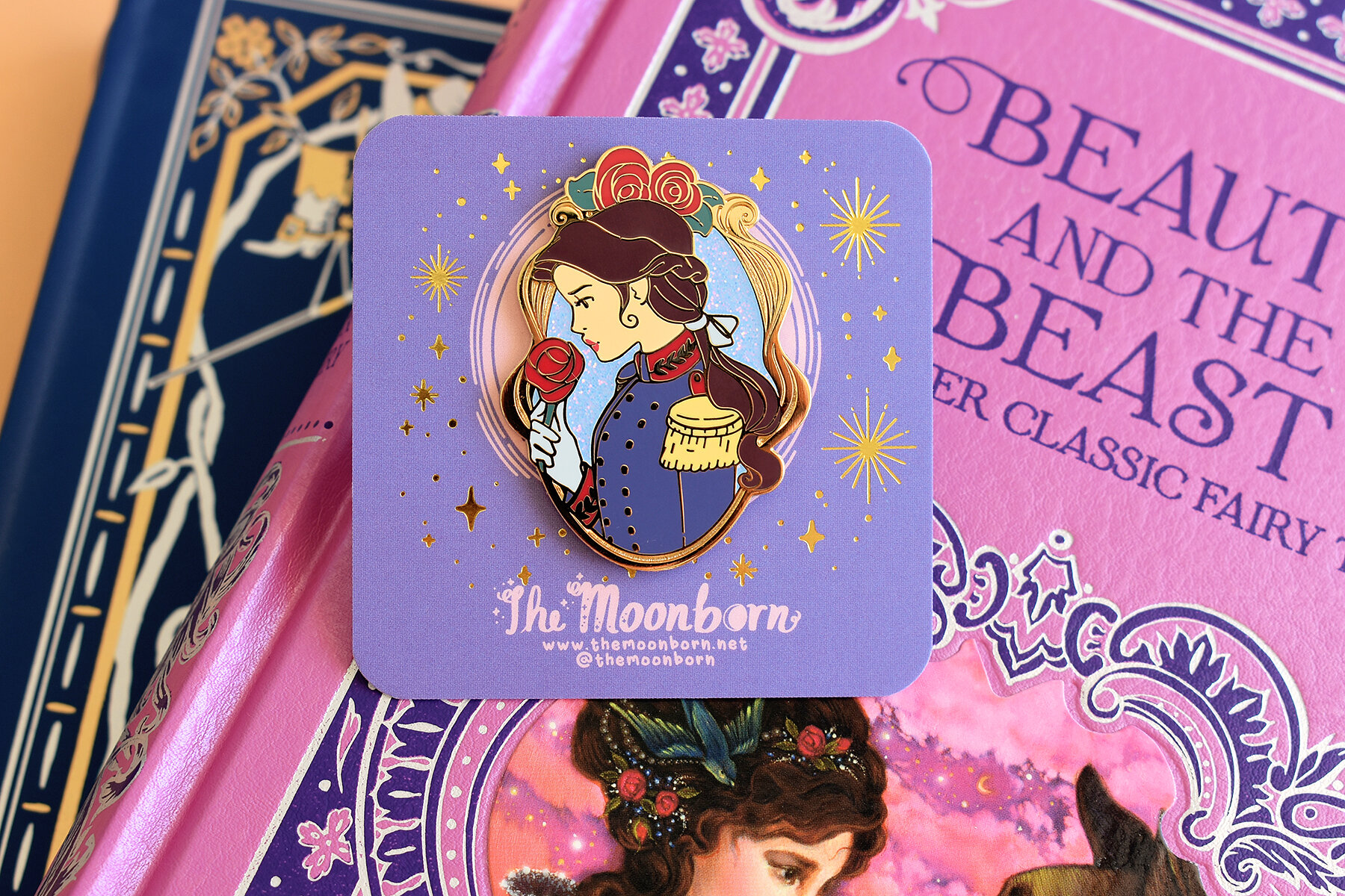 Apollo Moth Enamel Pin — The Moonborn